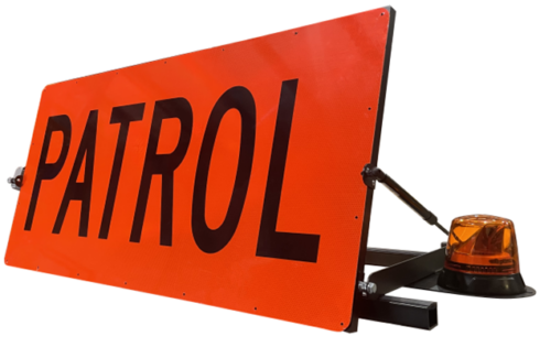 PATROL SIGN - ELECTRIC ACTUATOR - Australian Warning Systems
